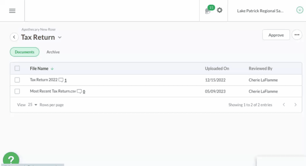 Tracking internal and external tasks in Green Check