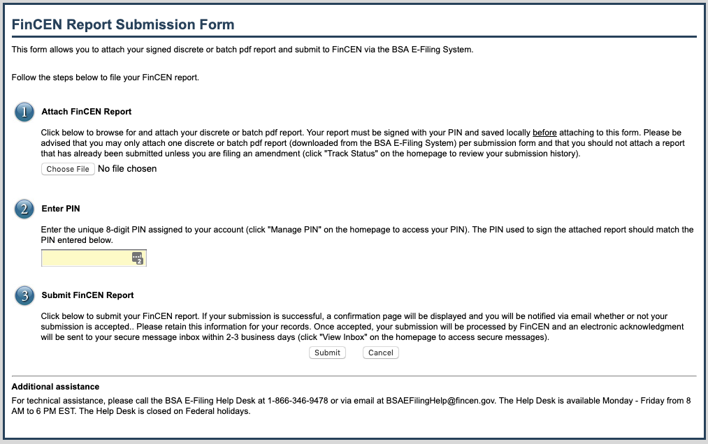 Demonstrating BSA E-Filing using the User Test System